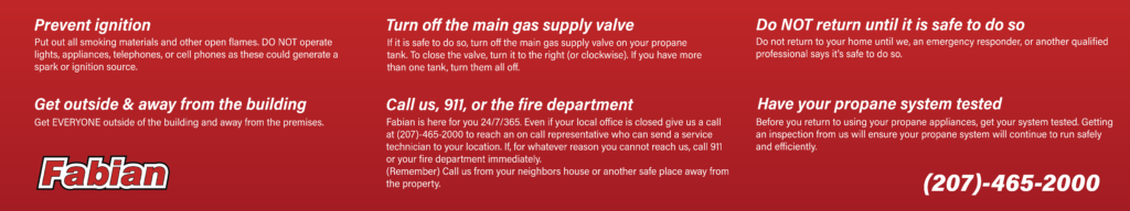 Steps To Take If You Smell Propane - Fabian Oil